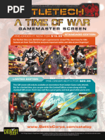 Lancer Actions Cheat Sheet | PDF