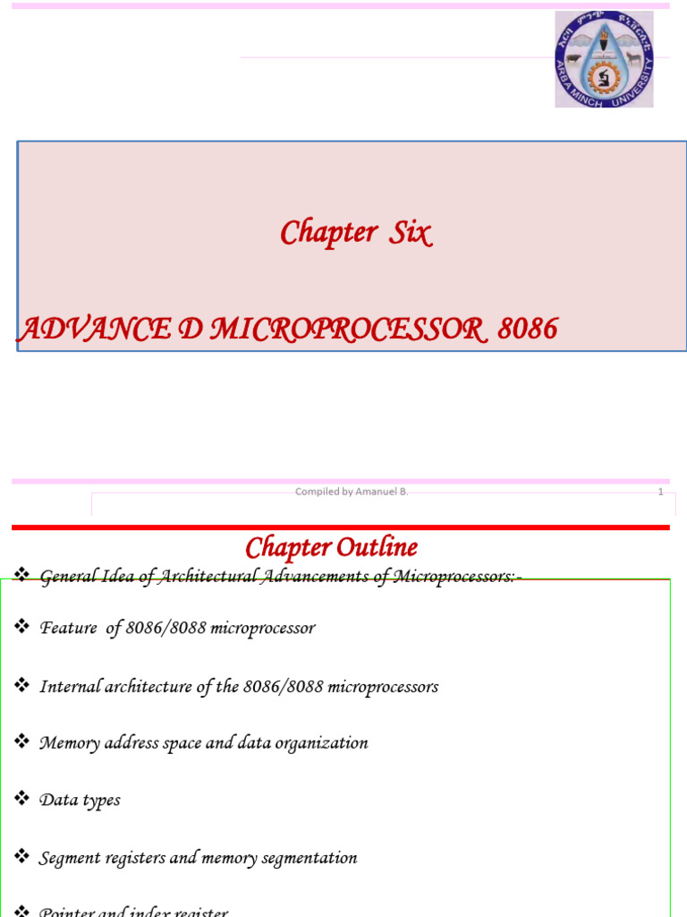 Chapter - Six - of - Microprocessor and AL Slide | PDF | Central Processing Unit | Cpu Cache