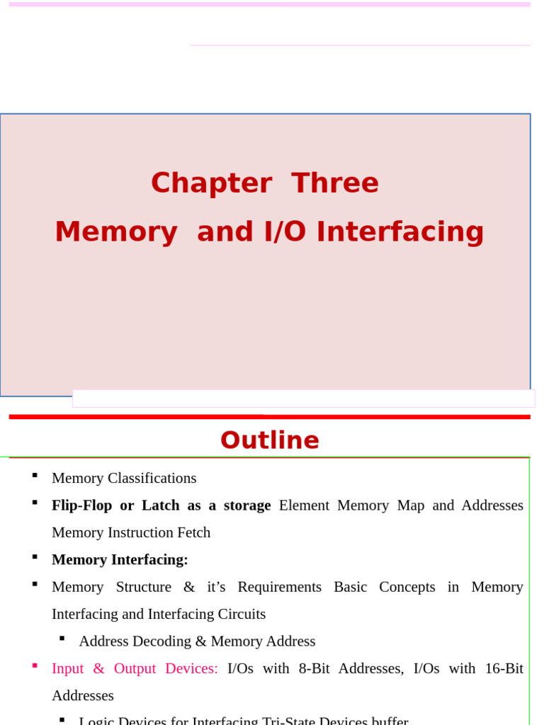 Chapter - Three of Microprocessor | PDF | Computer Data Storage | Input/Output