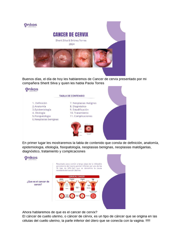 Ca Cervix | PDF | Cáncer de cuello uterino | Cáncer