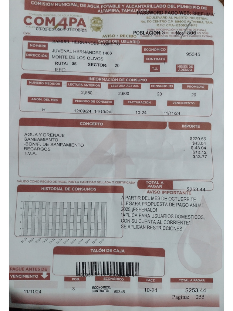 Comprobante De Domicilio Pdf