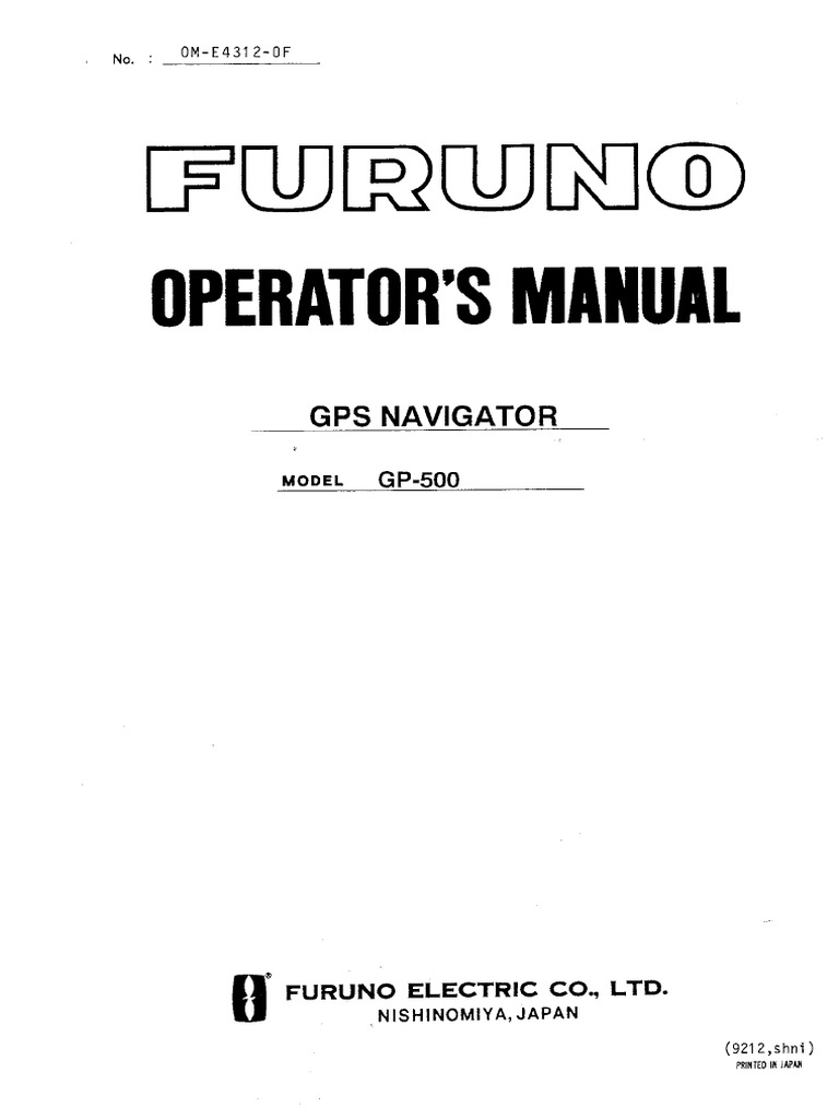 gp500_operators_manual_f | PDF