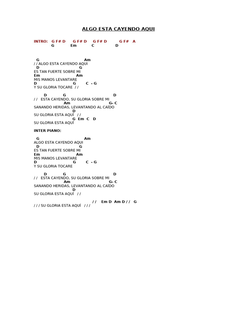 Algo Esta Cayendo | PDF