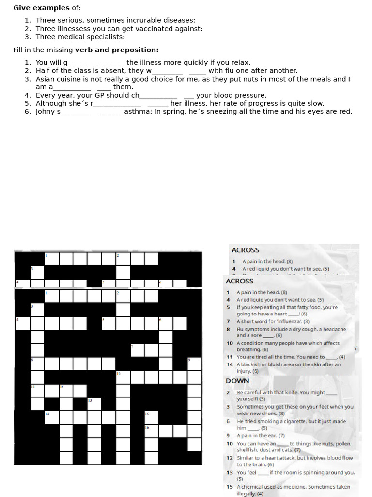 Medical Vocabulary Practice | PDF