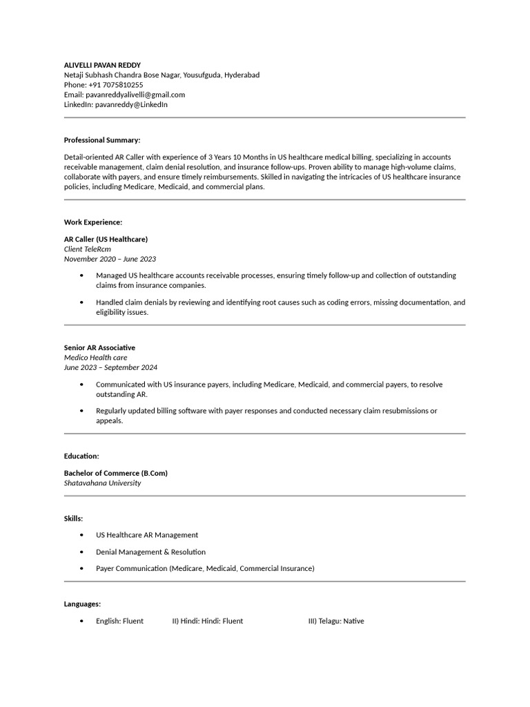 Alivelli Pavan Reddy | PDF