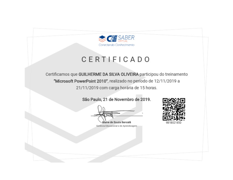 Certificado Saber Virtual | PDF