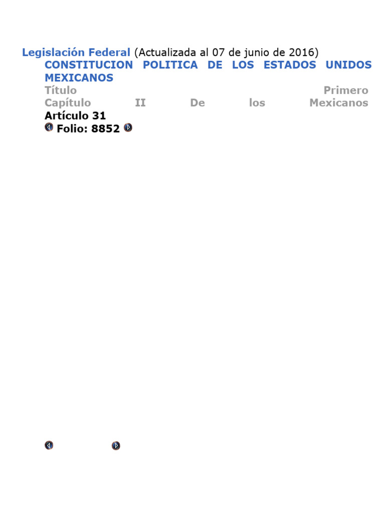 Obligaciones de los Mexicanos según la Constitución | PDF