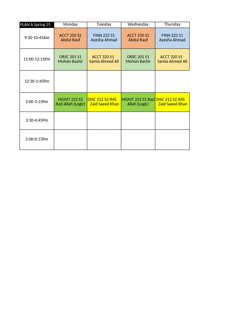 Enrolment Plans Spring 25 | PDF