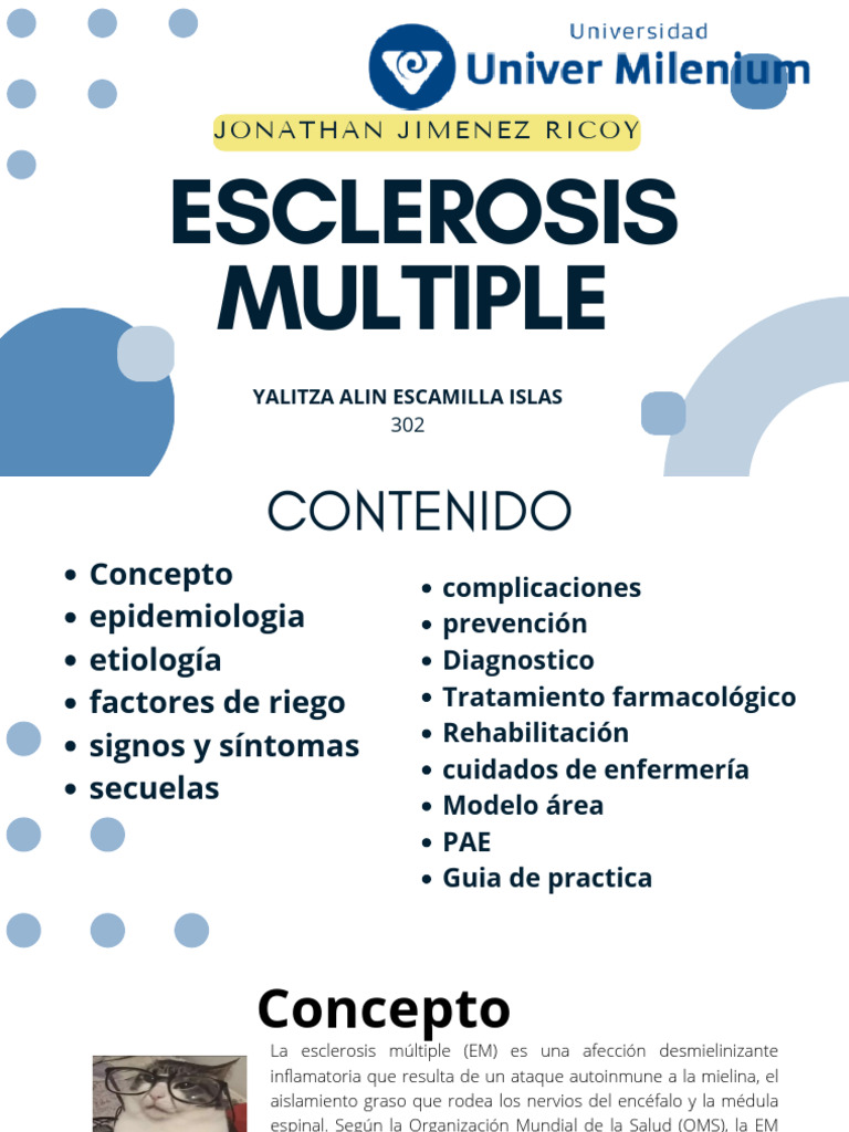 Esclerosis multiple | PDF | Esclerosis múltiple | Especialidades Medicas