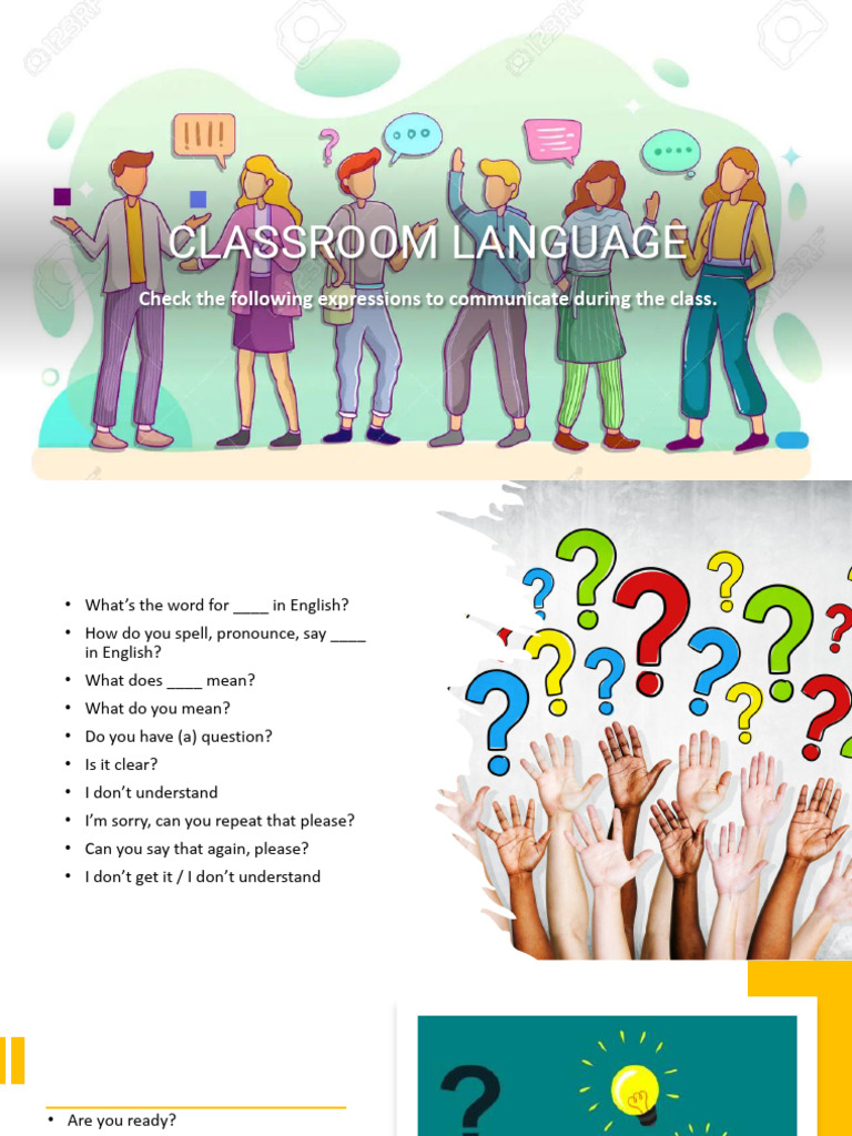 Classroom Language | PDF