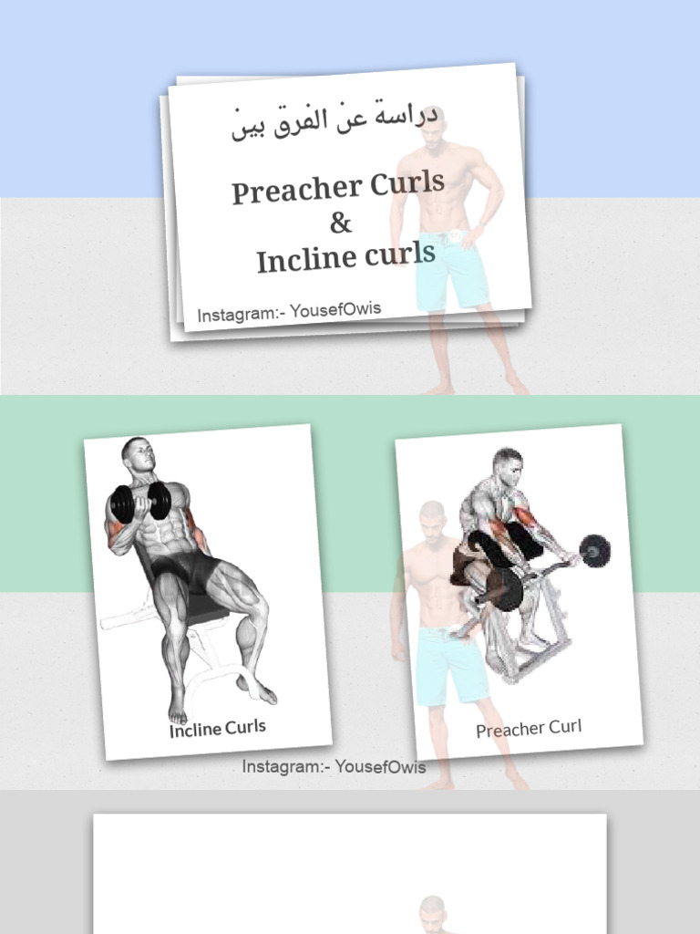 Preacher vs Incline Curls Study | PDF