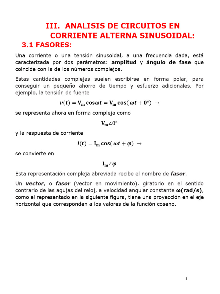 4 Analisis de Circuitos en CA Electrotecnia General 2 | PDF | Energia ...