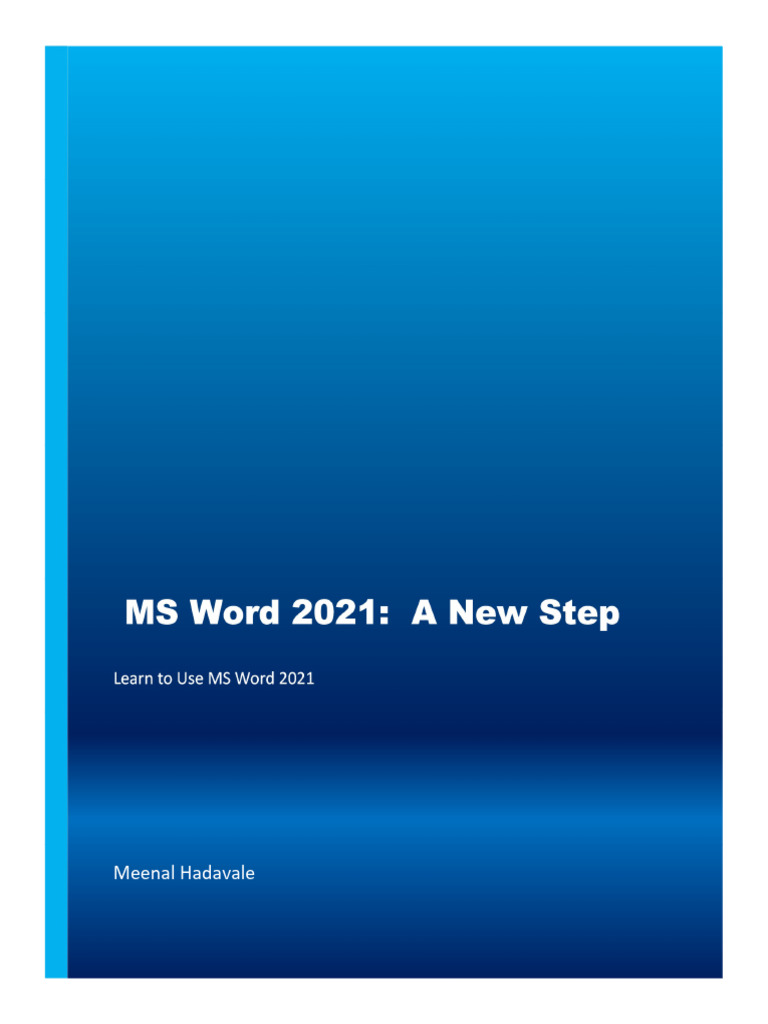 1.1 1. Introduction To MS Word 2021 | PDF | Microsoft Word | Operating ...