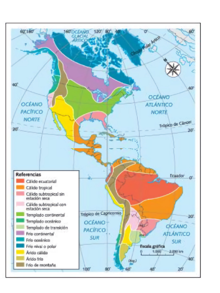 MAPA 1 Climas América | PDF