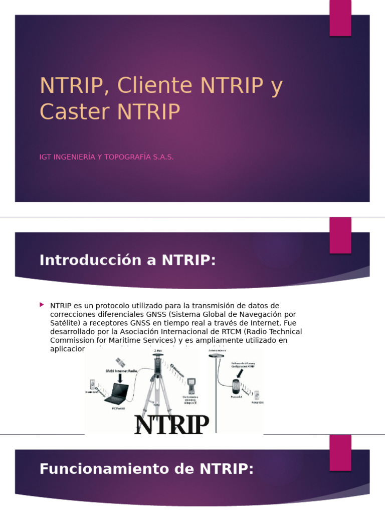 NTRIP, Cliente NTRIP y Caster NTRIP | PDF | Internet | Informática