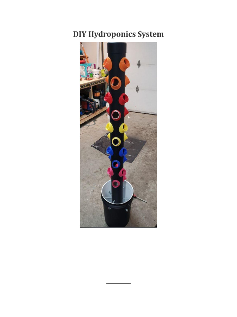 DIY Hydroponics System with PVC Pipe | PDF | Pipe (Fluid Conveyance ...
