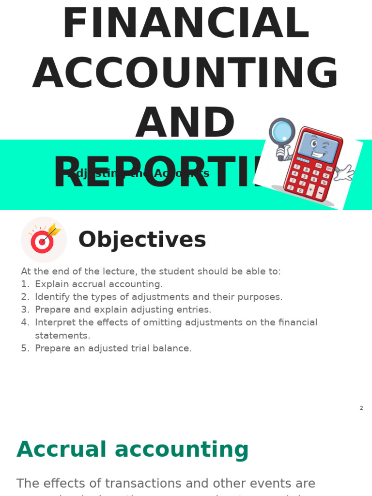 Adjusting Entries in Financial Accounting | PDF | Depreciation | Deferral