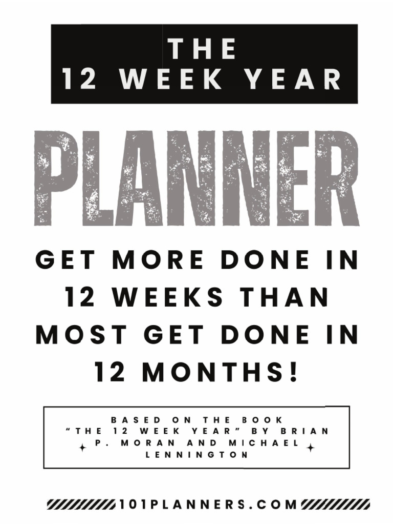 12 Week Planner PDF | PDF