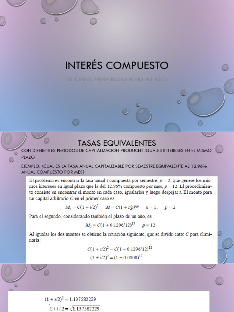 Comparativa de Tasas de Interés Compuesto | PDF | Interés | Comercio
