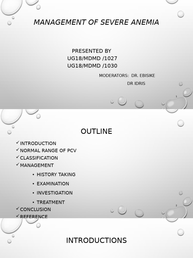 Presentation2-3 | PDF | Anemia | Medical Specialties
