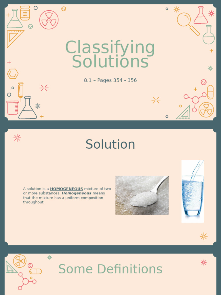 24 Types of Solutions + Concentrations | PDF | Solubility | Mole (Unit)
