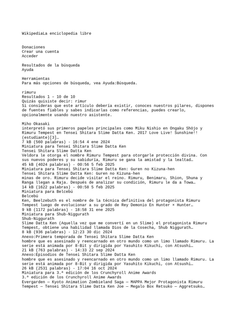 Rimuru Text Content | PDF | Animación | Anime y manga