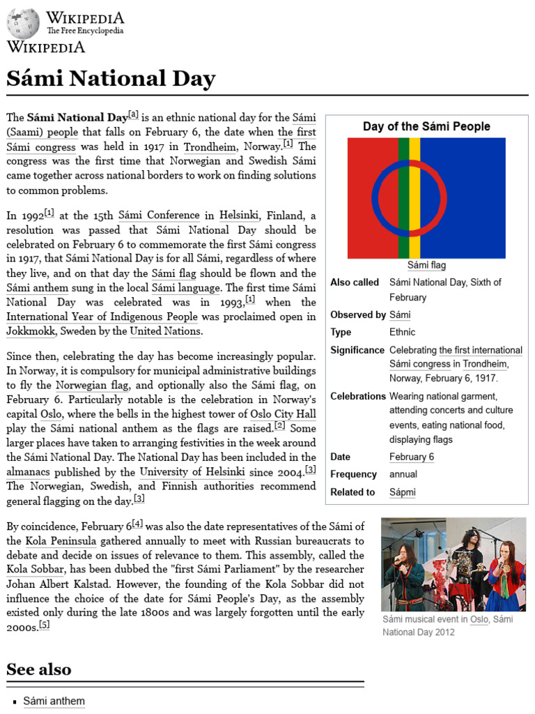 Sámi National Day Overview | PDF | Scandinavia