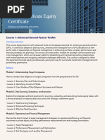 CFA Private Equity Certificate Overview | PDF | Private Equity | Equity ...