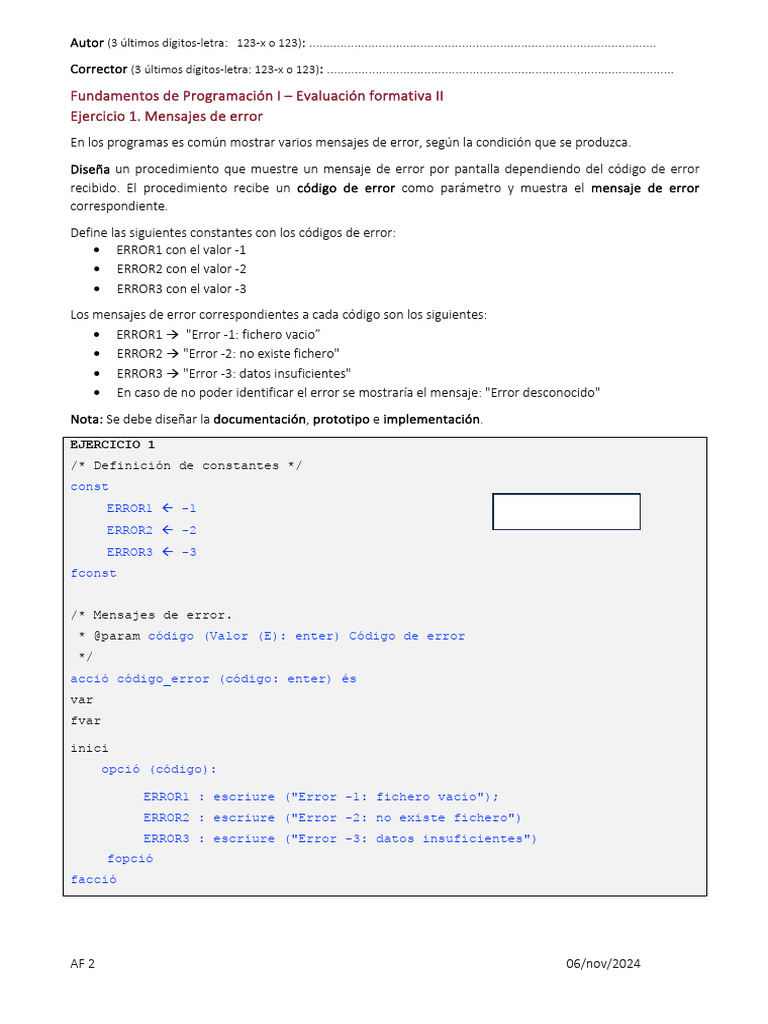 AF2 Sol | PDF | Secuencia | Informática