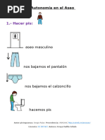 Secuencia - para - Ir - Al - Baño Pictogramas | PDF