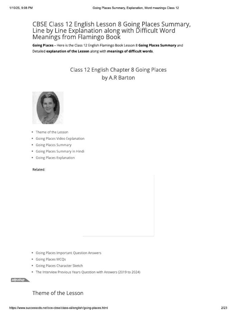 Eng Lesson Going Places | PDF