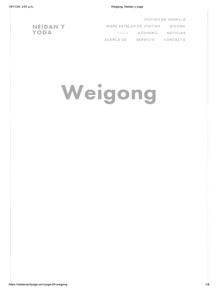 Weigong_ Neidan y yoga | PDF | Qi | Neidan