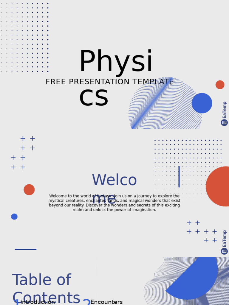 Physics PPT Template Template by EaTemp | PDF | Elves | Magician (Fantasy)