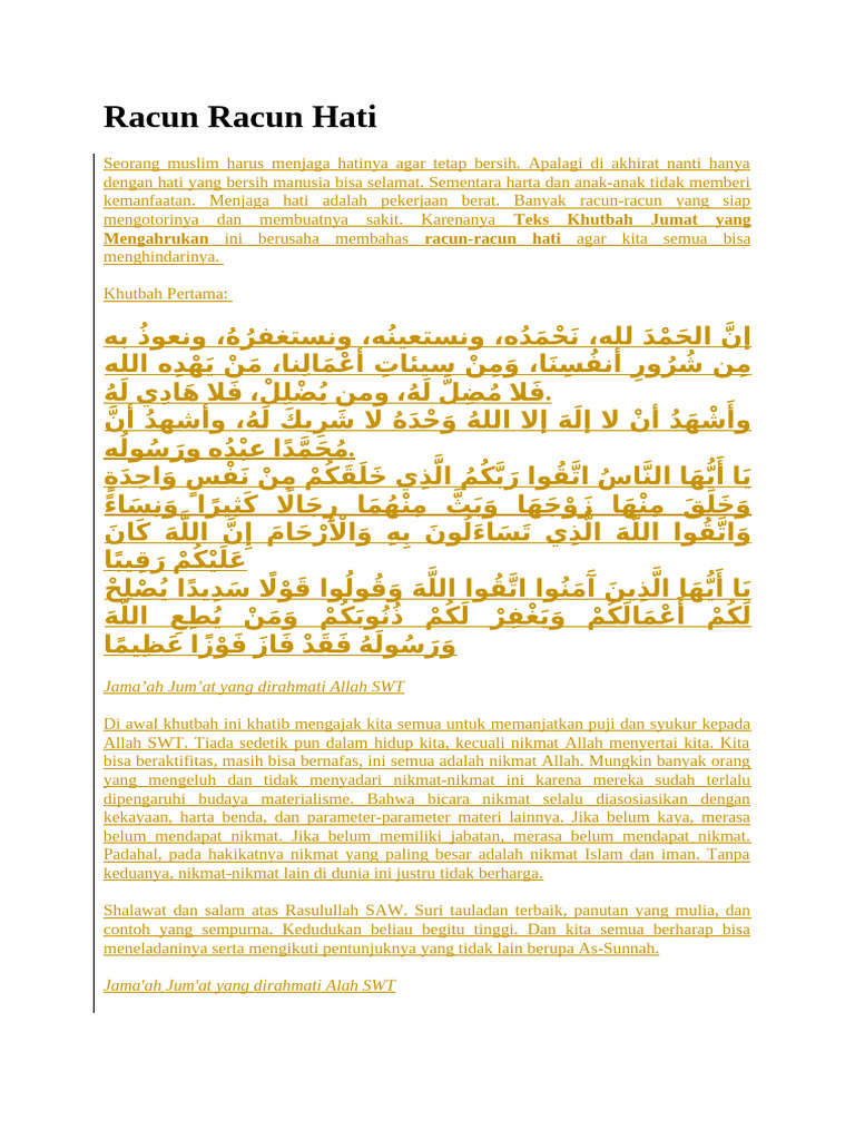 Racun Racun Hati | PDF