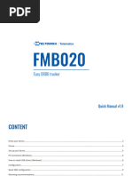 FMB920 Manual and Parameter Guide | PDF