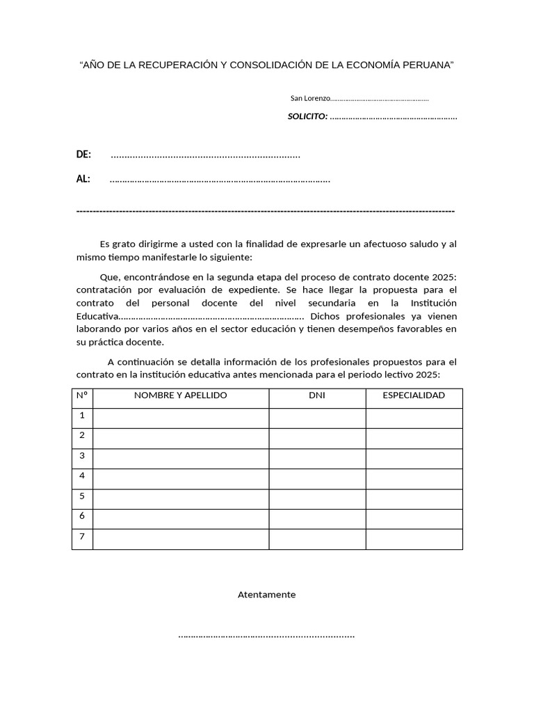 Año de La Recuperación y Consolidación de La Economía Peruana - 043243 | PDF