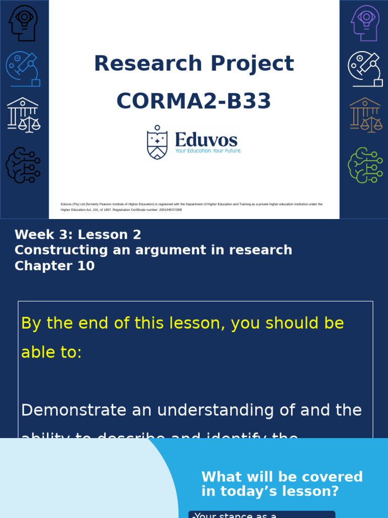 CORMA2-33 Week 3 Constructing An Argument in Research Chapter 10 | PDF | Argument | Reason