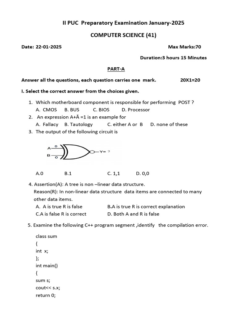 Comp Science (1) | PDF | C++ | Sql
