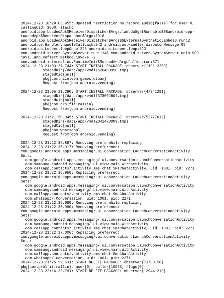 PM Debug Info | PDF | Android (Operating System) | Online Services