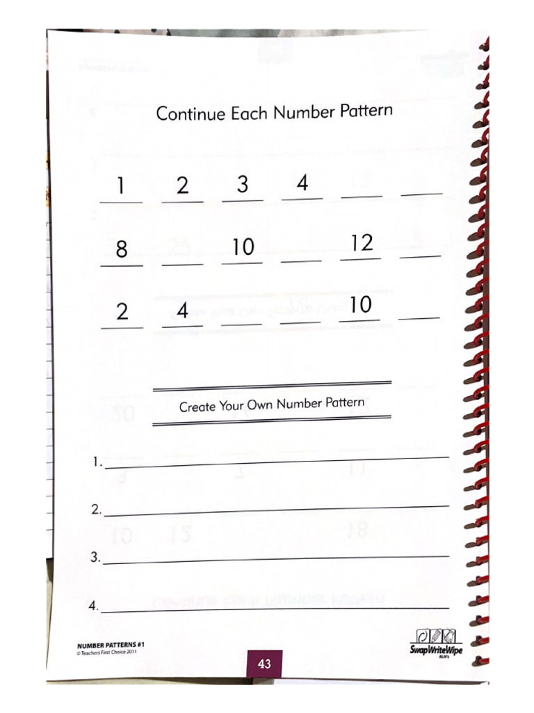 Continue Each Number Pattern | PDF