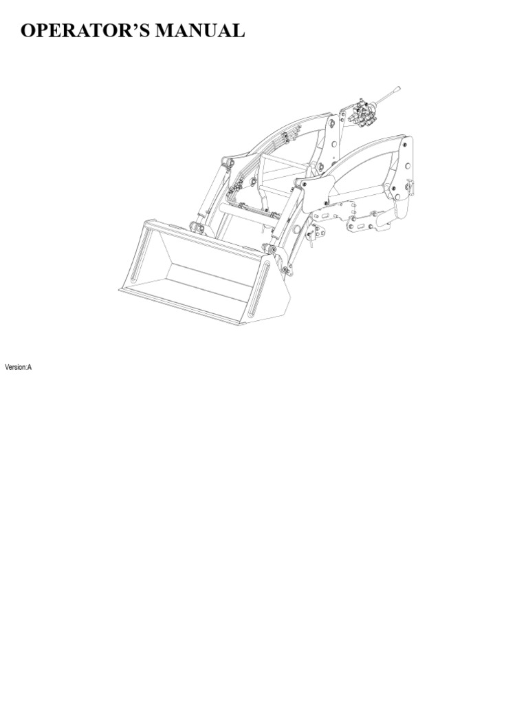 L75 Front End Loader Operator Manual | PDF | Tractor | Loader (Equipment)