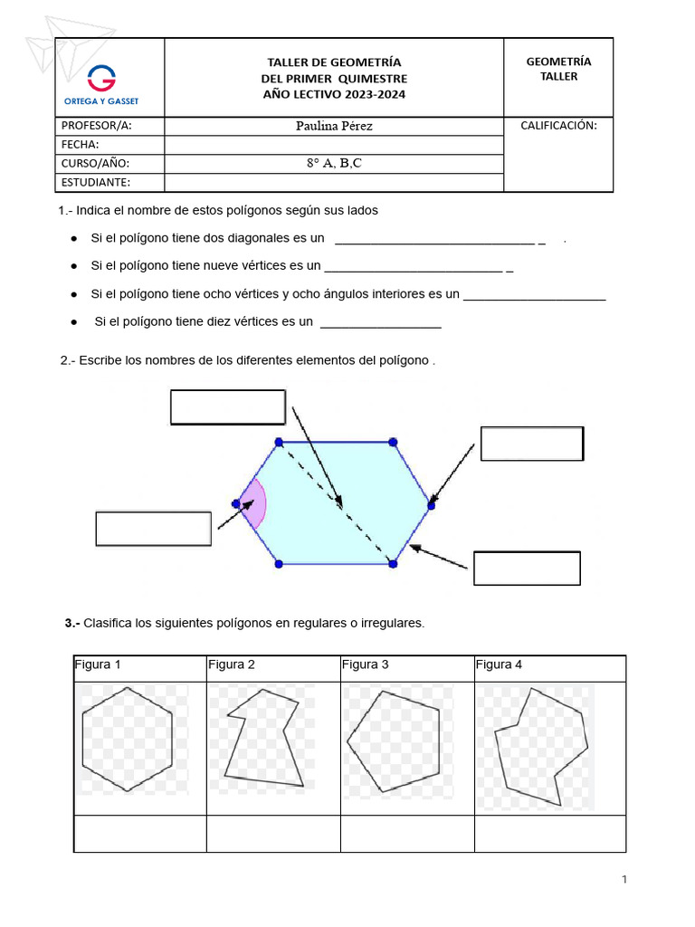 8vo.TALLER++1+QUIMESTRE++GEOMETR%C3%8DA.docx | PDF | Euclides ...