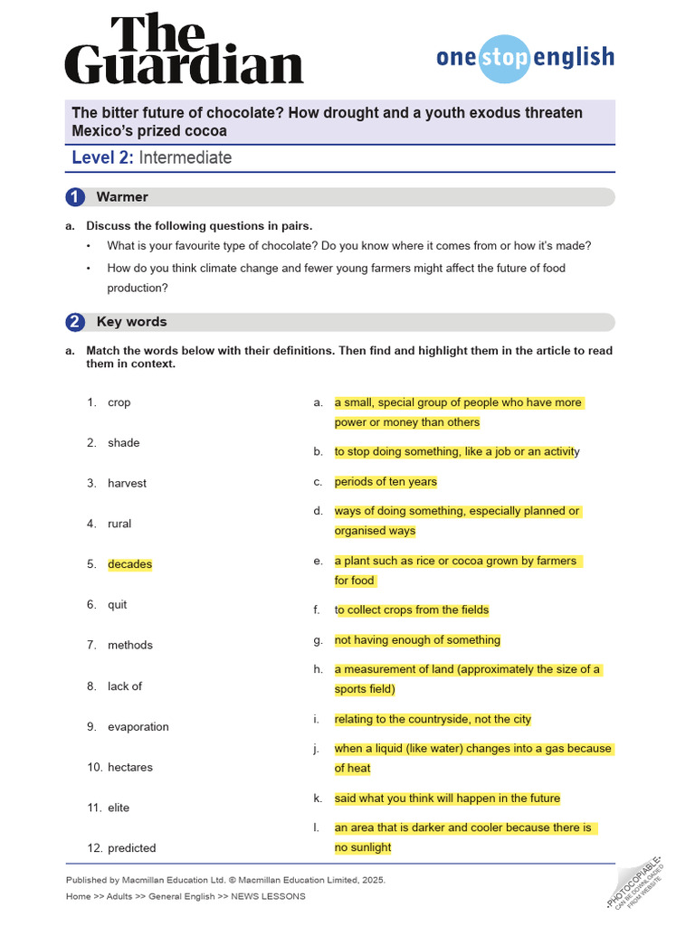 05 wk02 NL Ws Intermediate Mexicancocoafarmers Finals 622083 | PDF | Cocoa Bean | Chocolate