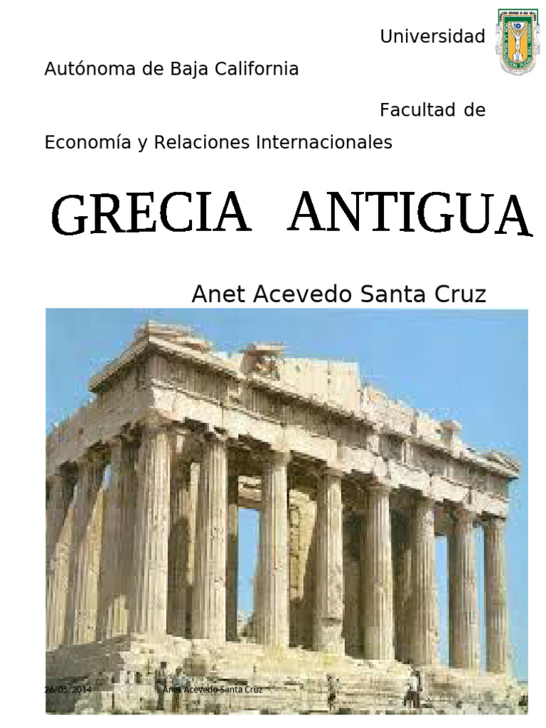 Ensayo Grecia Antigua | PDF | Antigua Grecia | Grecia