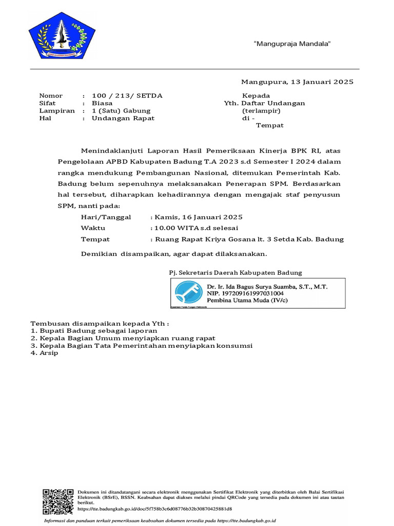 Surat 100 213 SETDA 20250115190141 | PDF