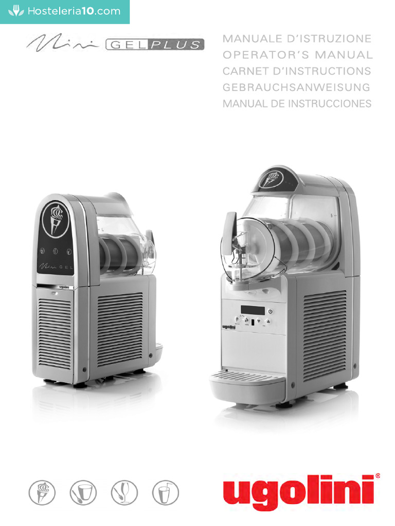 Ugolini Manual Mantecadora Soft Mini Gel Plus | PDF | Agua