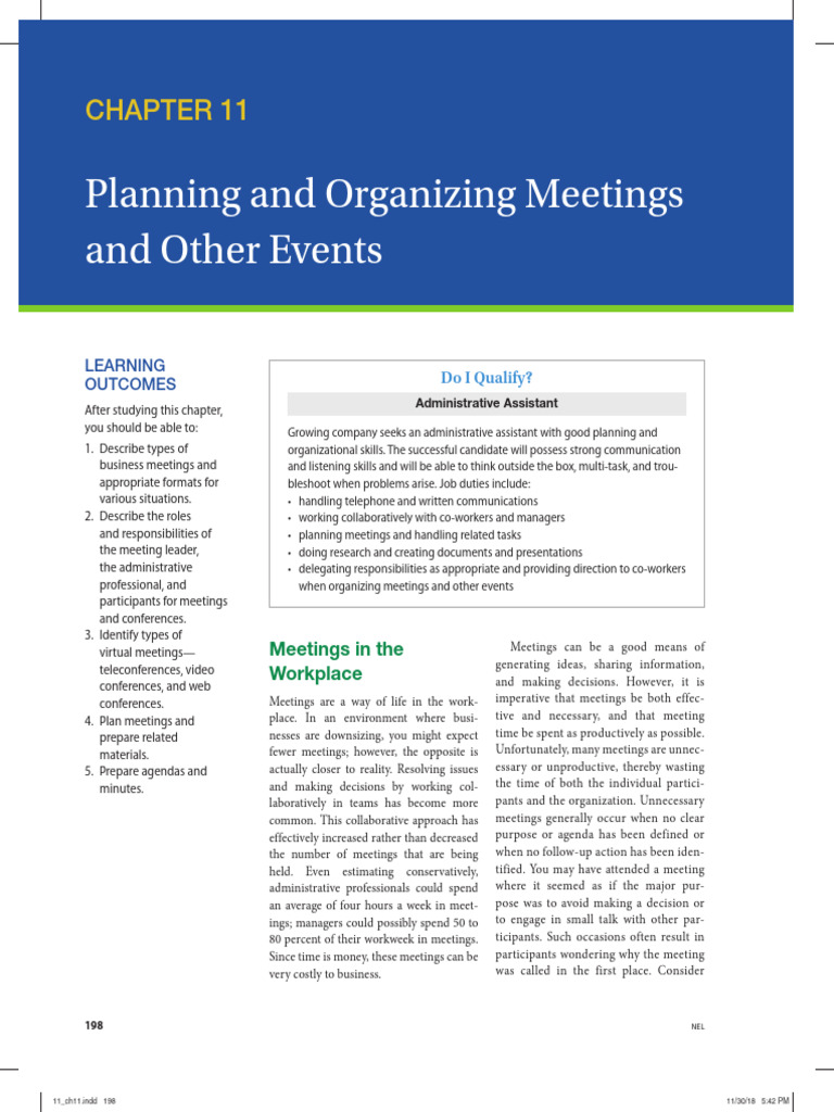 ADMN1220 Ch11 and 12 | PDF | Web Conferencing | Videotelephony