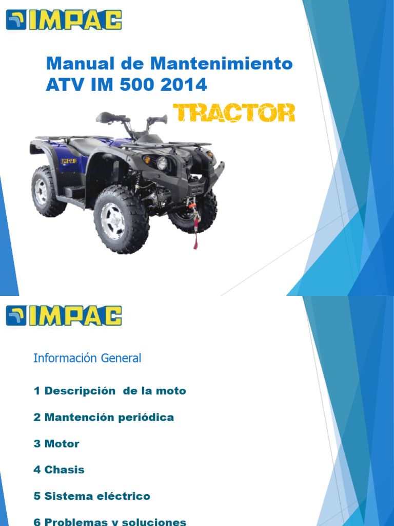 Manual de Mantenimiento ATV IM500 Web | PDF | Carburador | Ingeniería ...