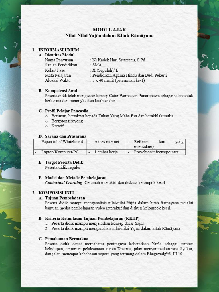 Modul Ajar - Workshop | PDF