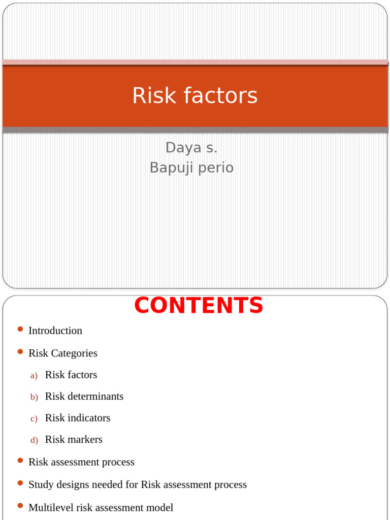 Risk Factors in Perio | PDF | Periodontology | Diabetes